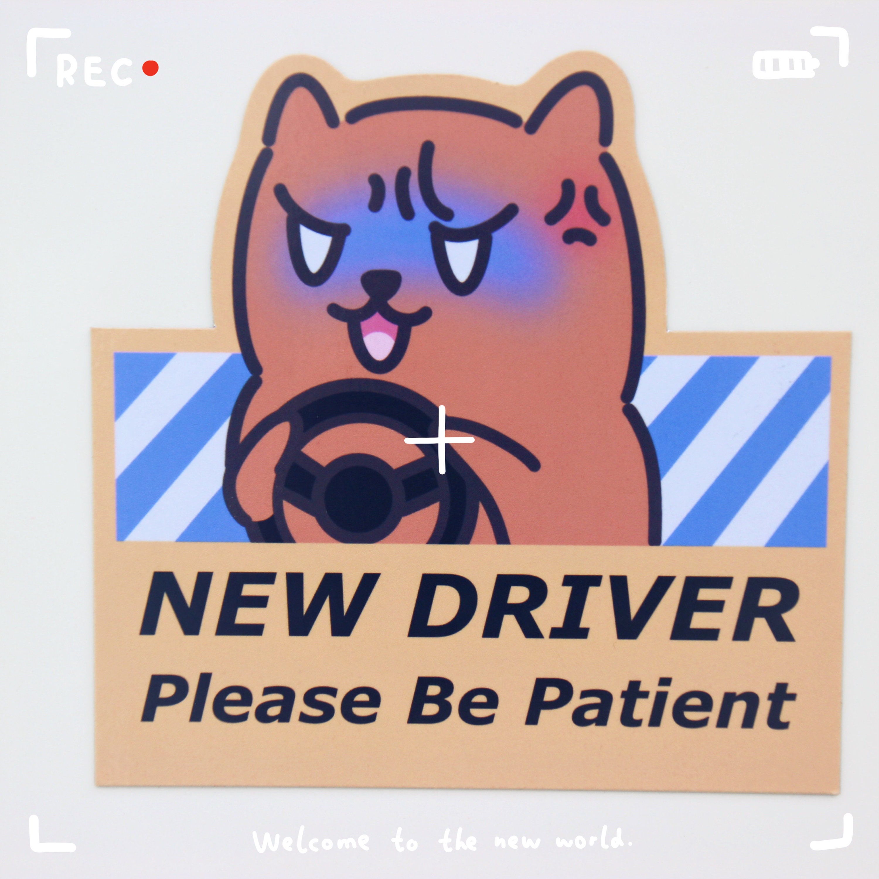 New Driver Groundhog Vinyl Decal Car Magnet Sign Waterproof Magnet ...