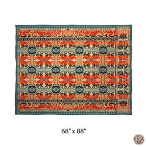 Colonial Quilted Coverlet - Primitive Textile, Early American Bedding ...