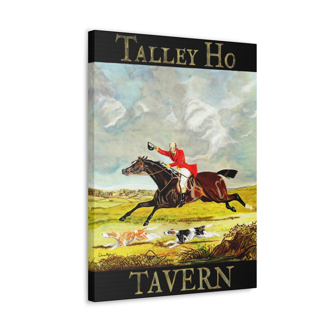 Talley Ho Tavern Sign L Hunt L 18th Century L Home Decor L Primitive ...