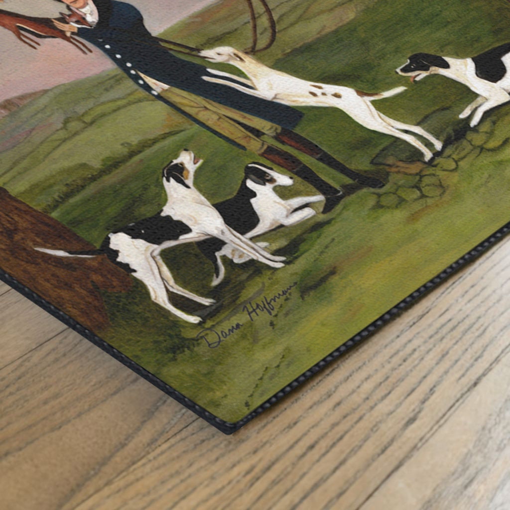 The Fox Hunt Floor Mat, Antique English Decor, Farmhouse Vintage, 18th ...