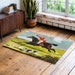 Talley Ho Hunt Rug, Fox Hunt, 18th Century, Home Decor, Primitive Art ...