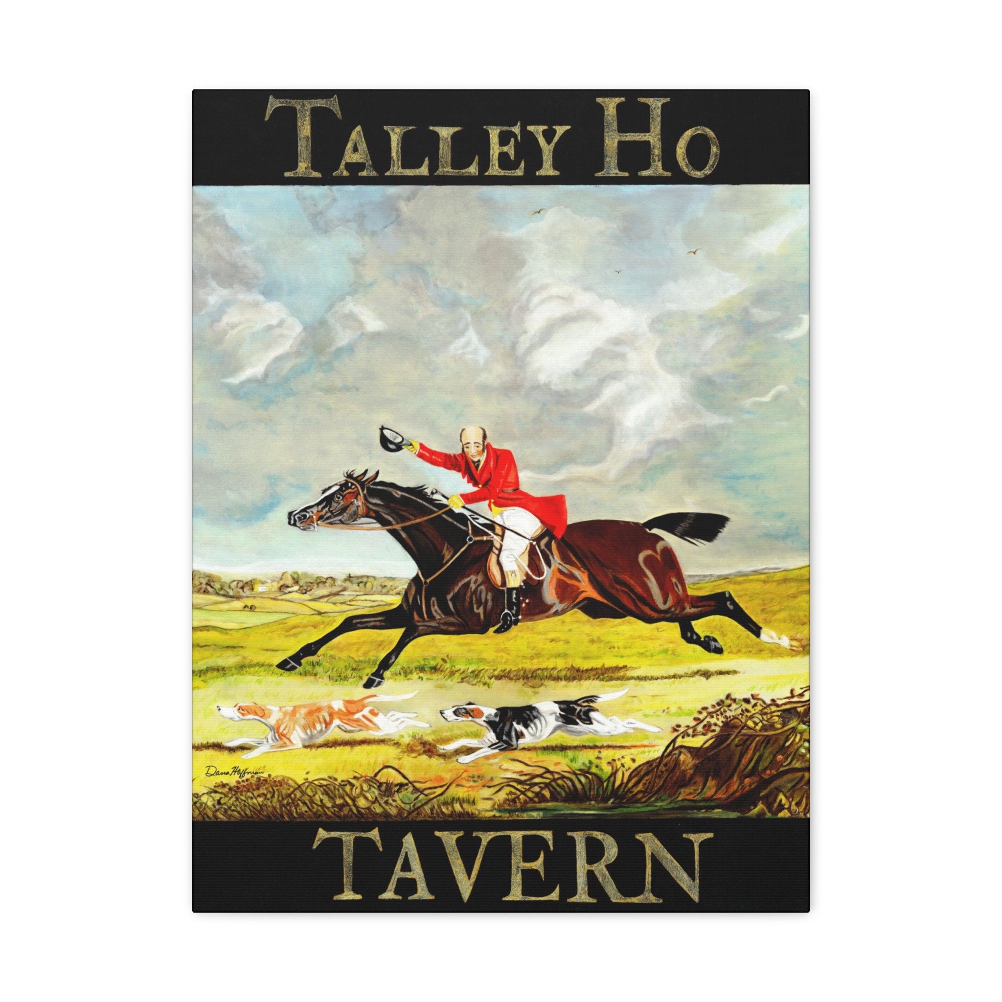 Talley Ho Tavern Sign L Hunt L 18th Century L Home Decor L Primitive ...