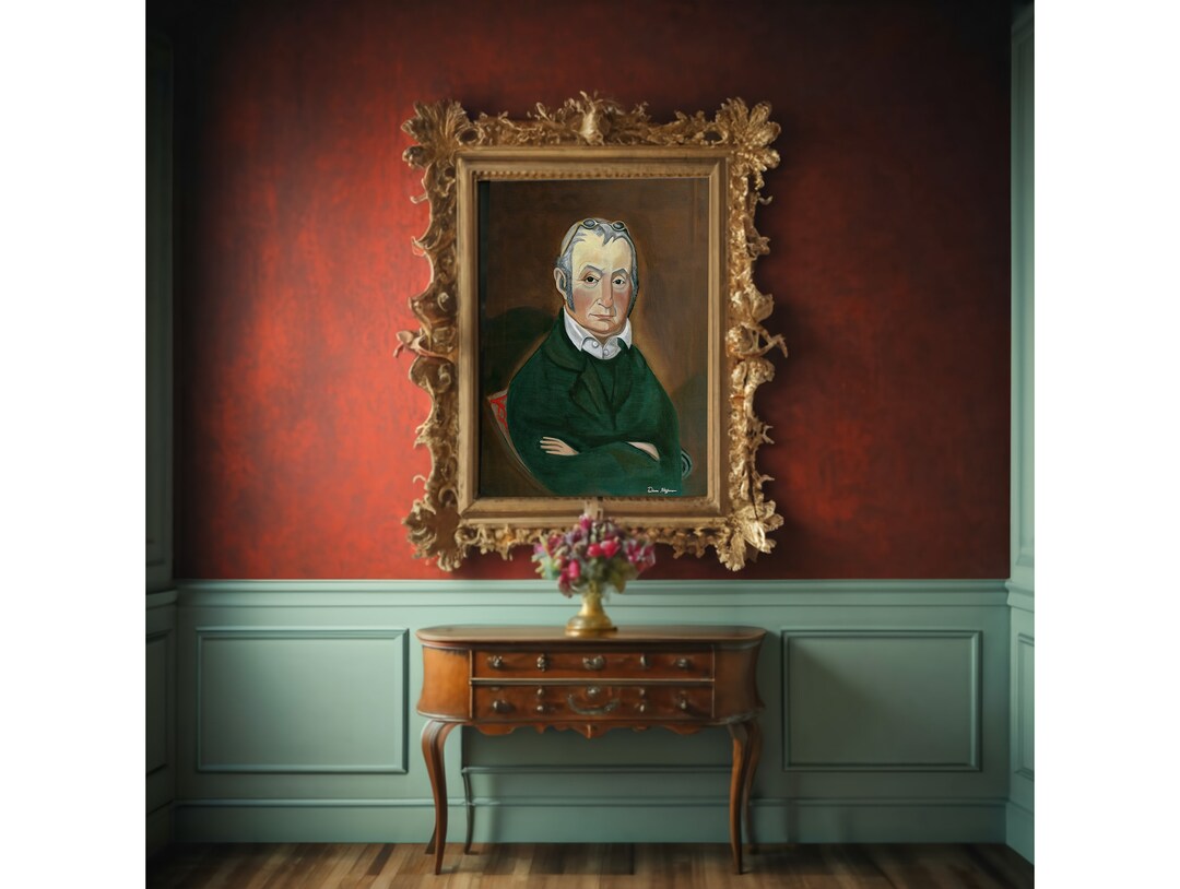 18th Century Portrait of a Distinguished Statesman, Art Work, Colonial ...