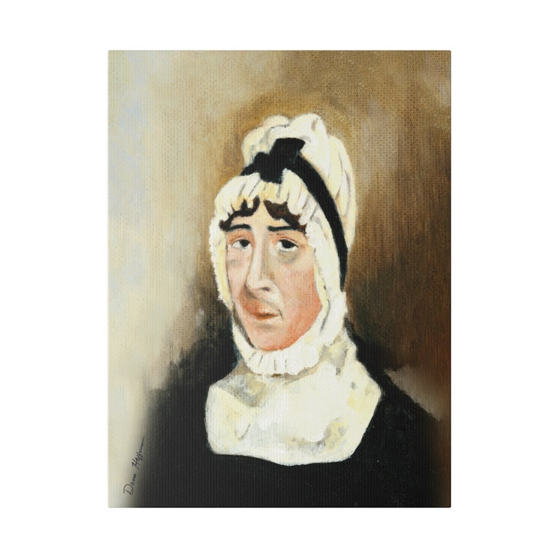 Portrait of a Quaker Woman, Wall Art, Oil Painting, Folk Art Picture ...
