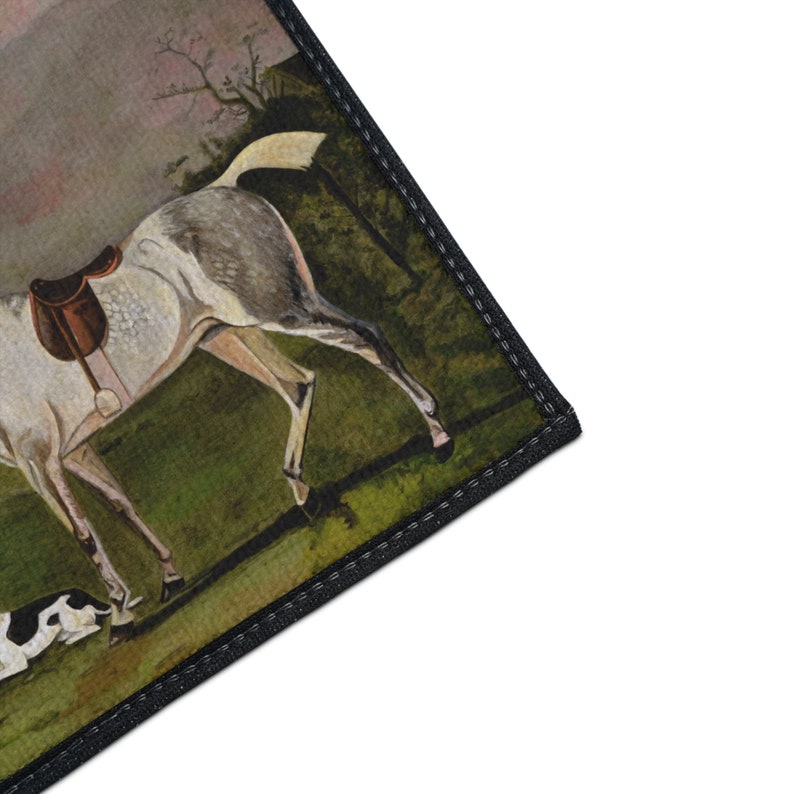 The Fox Hunt Floor Mat, Antique English Decor, Farmhouse Vintage, 18th ...
