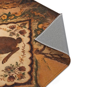 Colonial America Inspired Rabbit Folk Art Rug - Handmade Home Decor ...