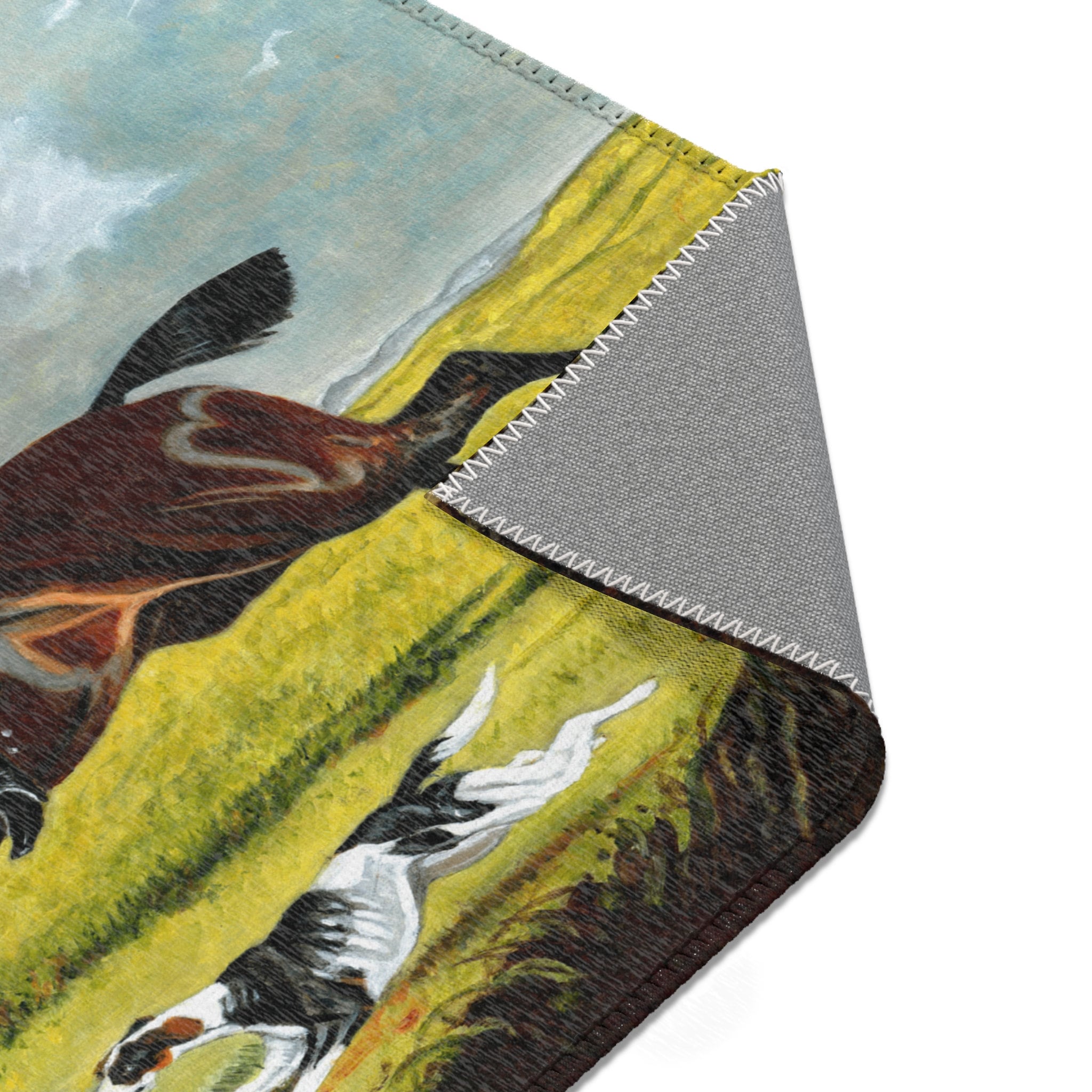 Talley Ho Hunt Rug, Fox Hunt, 18th Century, Home Decor, Primitive Art ...