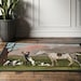 The Fox Hunt Floor Mat, Antique English Decor, Farmhouse Vintage, 18th ...