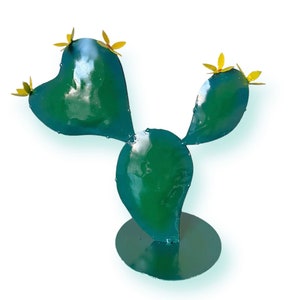 Metal Nopal Cactus Sculpture (mini) - Etsy