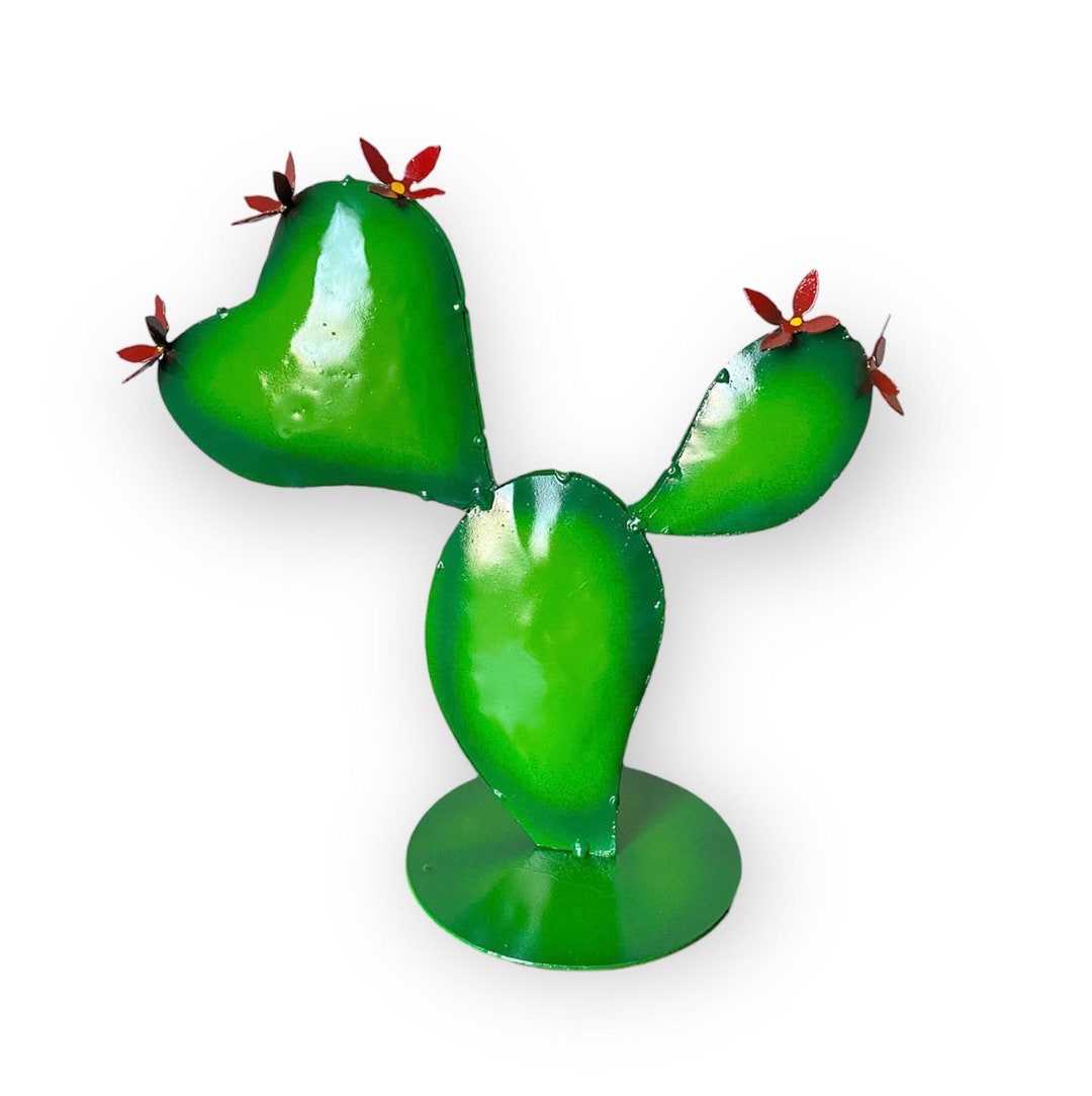 Metal Nopal Cactus Sculpture (mini) - Etsy