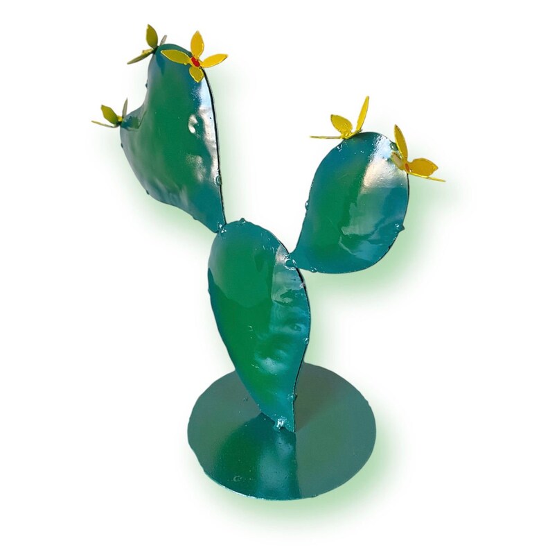 Metal Nopal Cactus Sculpture mini - Etsy