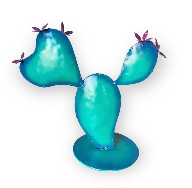 Metal Nopal Cactus Sculpture mini - Etsy