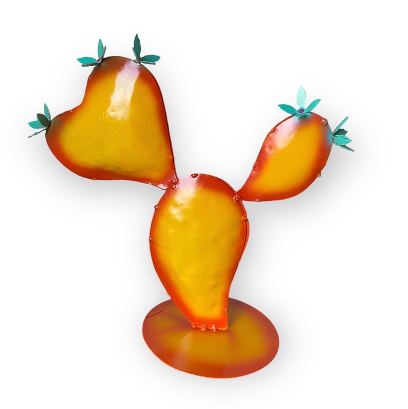 Metal Nopal Cactus Sculpture mini - Etsy