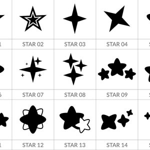 30 Pack Star SVG Bundle, Star SVG, Star Png, Star Pdf, Star Jpg - Etsy