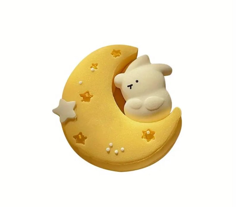 Moon Rabbit Silicone Mold Set of 2 - Etsy