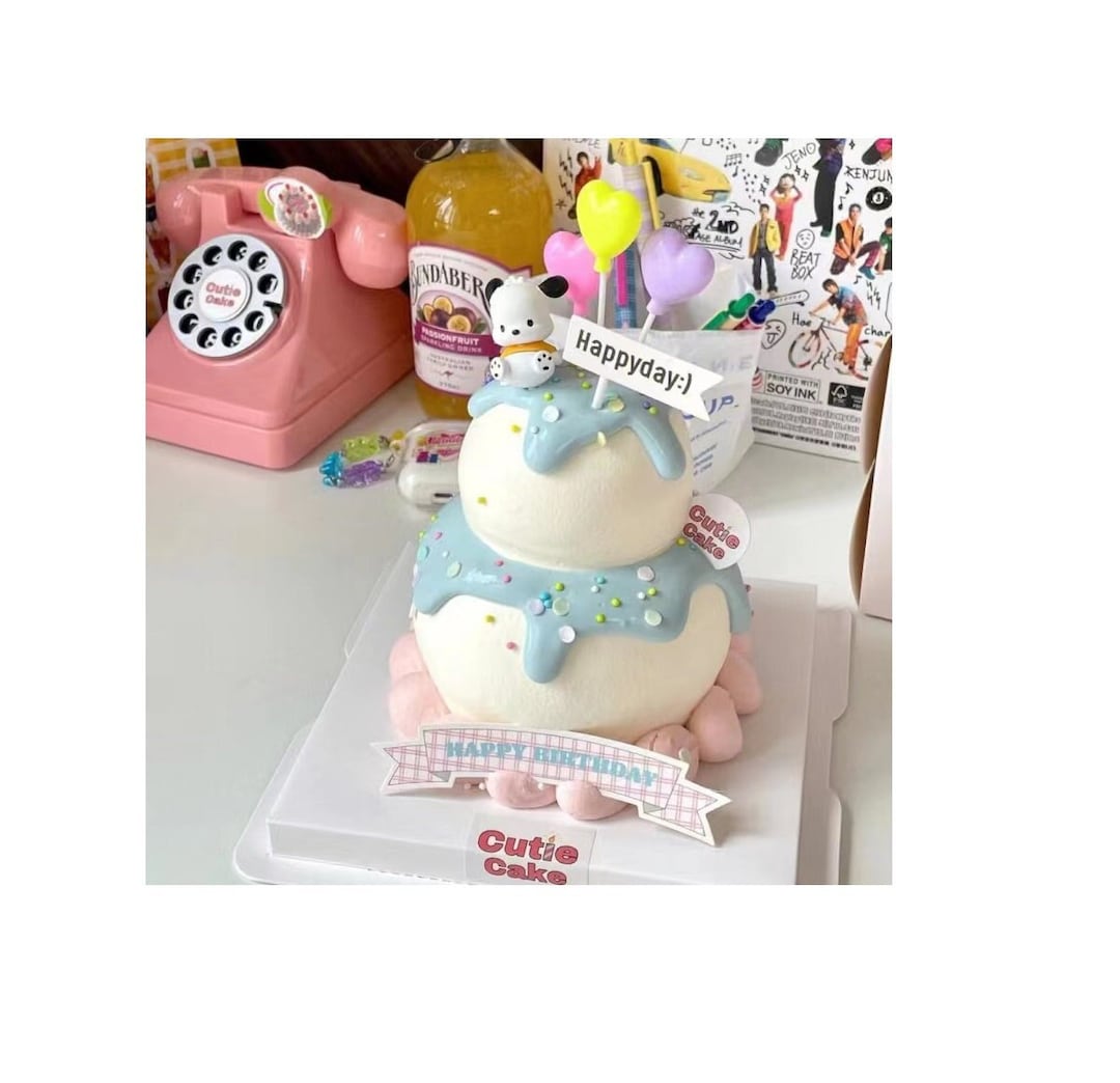 Pochacco Cake Topper Set - Etsy