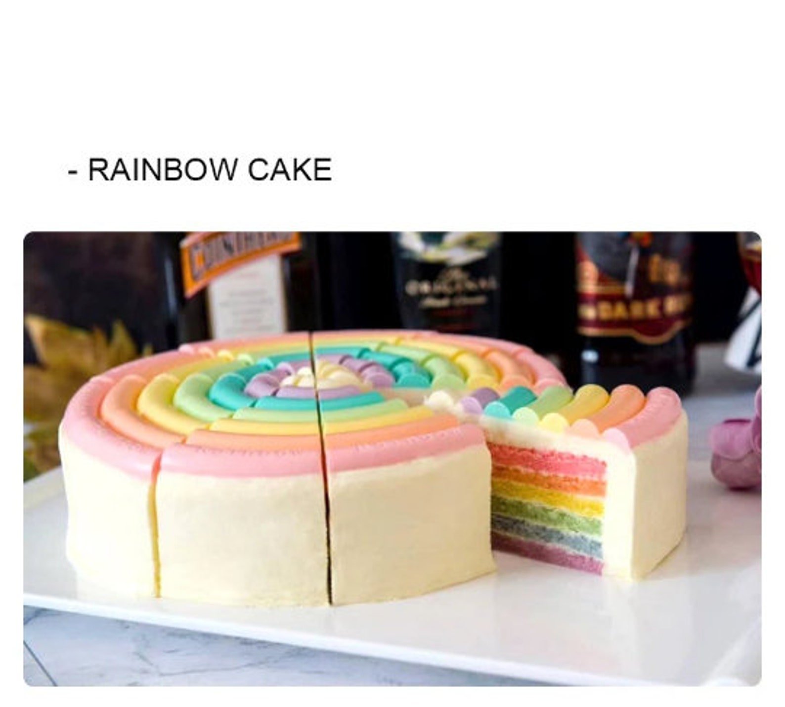 Silicone Mold of Rainbow Circle Cake - Etsy