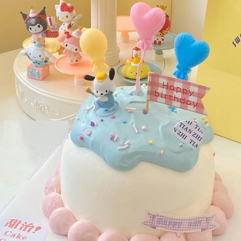 Pochacco Cake Topper Set - Etsy