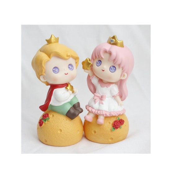 Prince & Princess Cake Topper Set - Etsy
