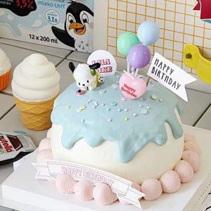 Pochacco Cake Topper Set - Etsy