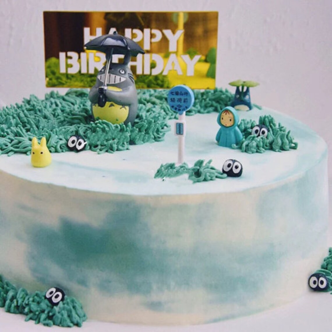 Totoro Cake Topper Set - Etsy