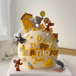 Tom & Jerry Cake Topper 5pcs Set - Etsy