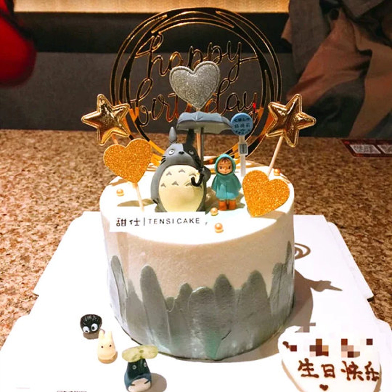 Totoro Cake Topper Set - Etsy