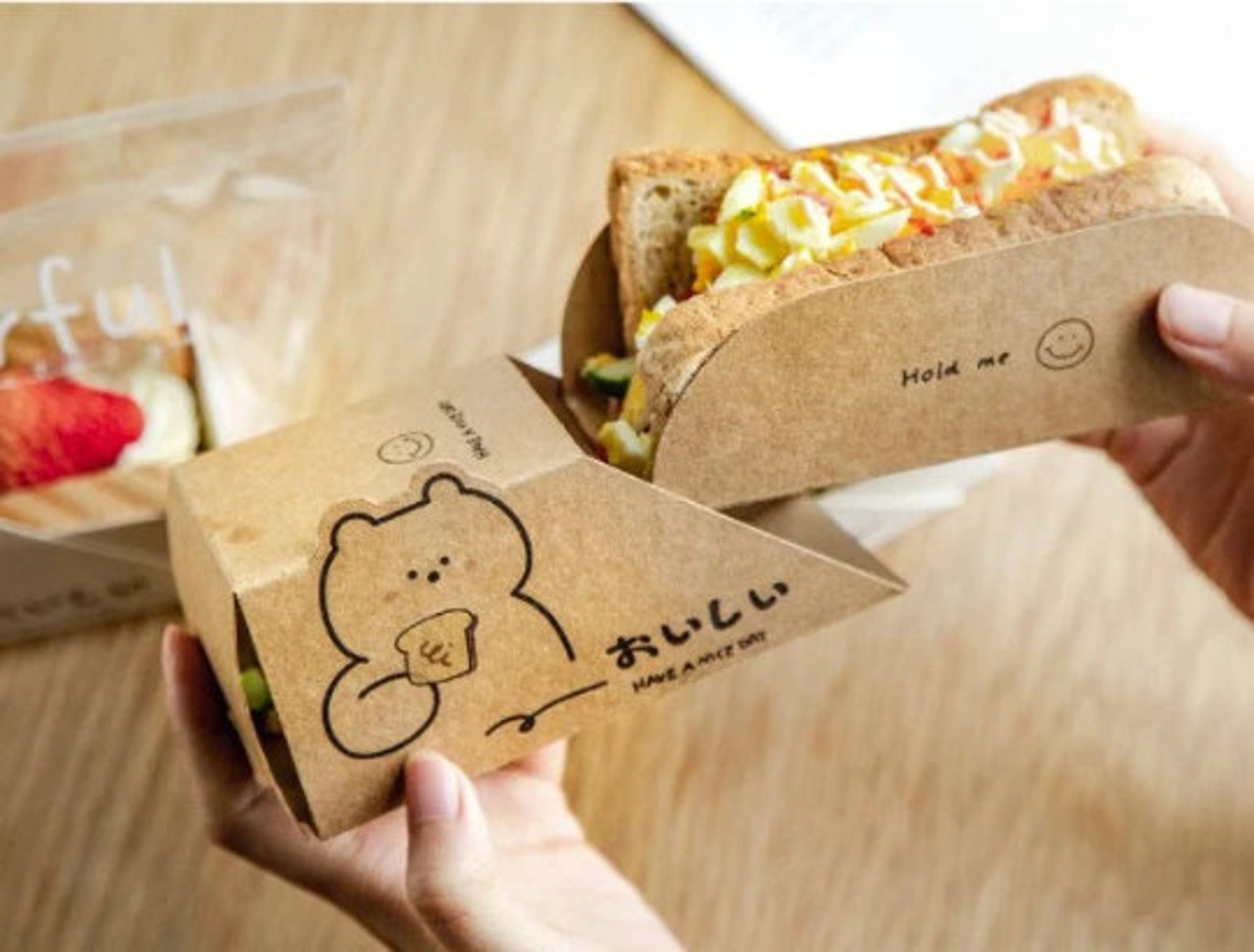 Sandwich Packaging Box 10 Sets - Etsy