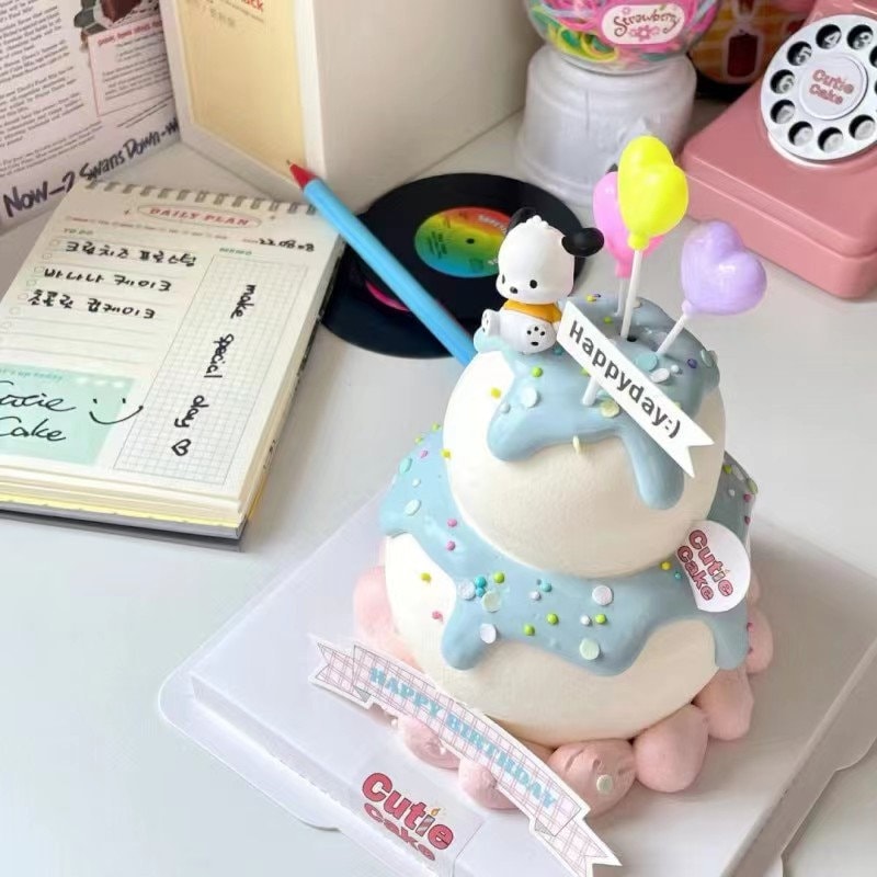 Pochacco Cake Topper Set - Etsy