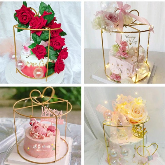 Metal Wrought Iron Gift Box Cake Stand - Etsy