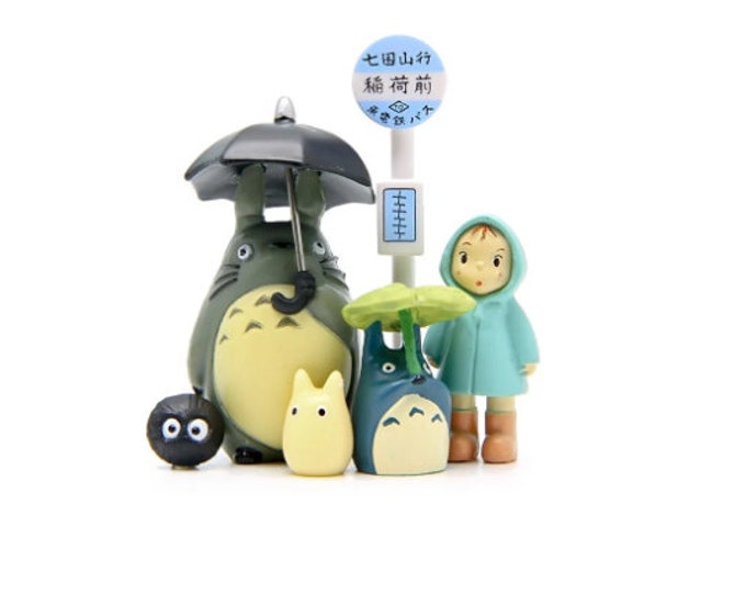 Totoro Cake Topper Set - Etsy