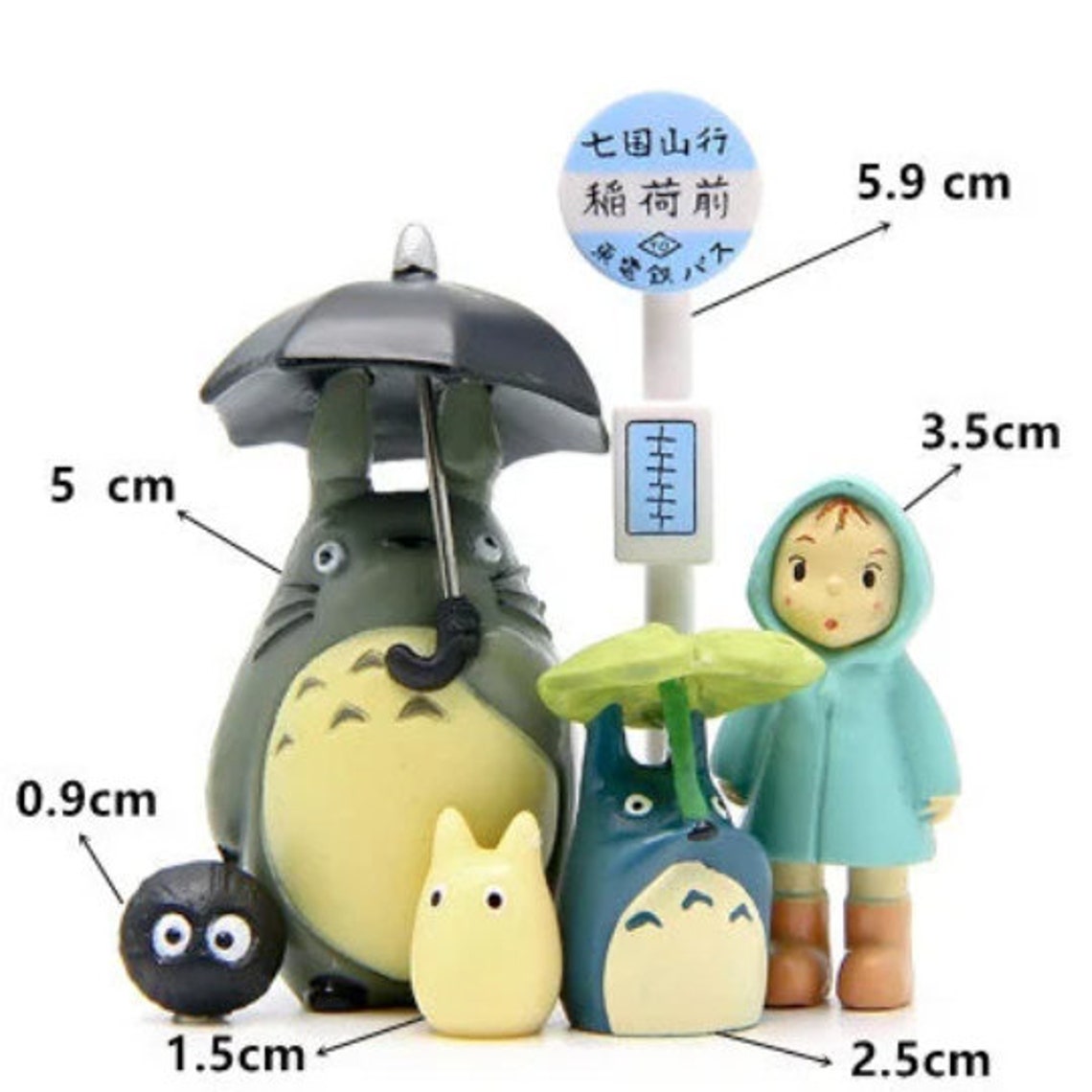 Totoro Cake Topper Set - Etsy