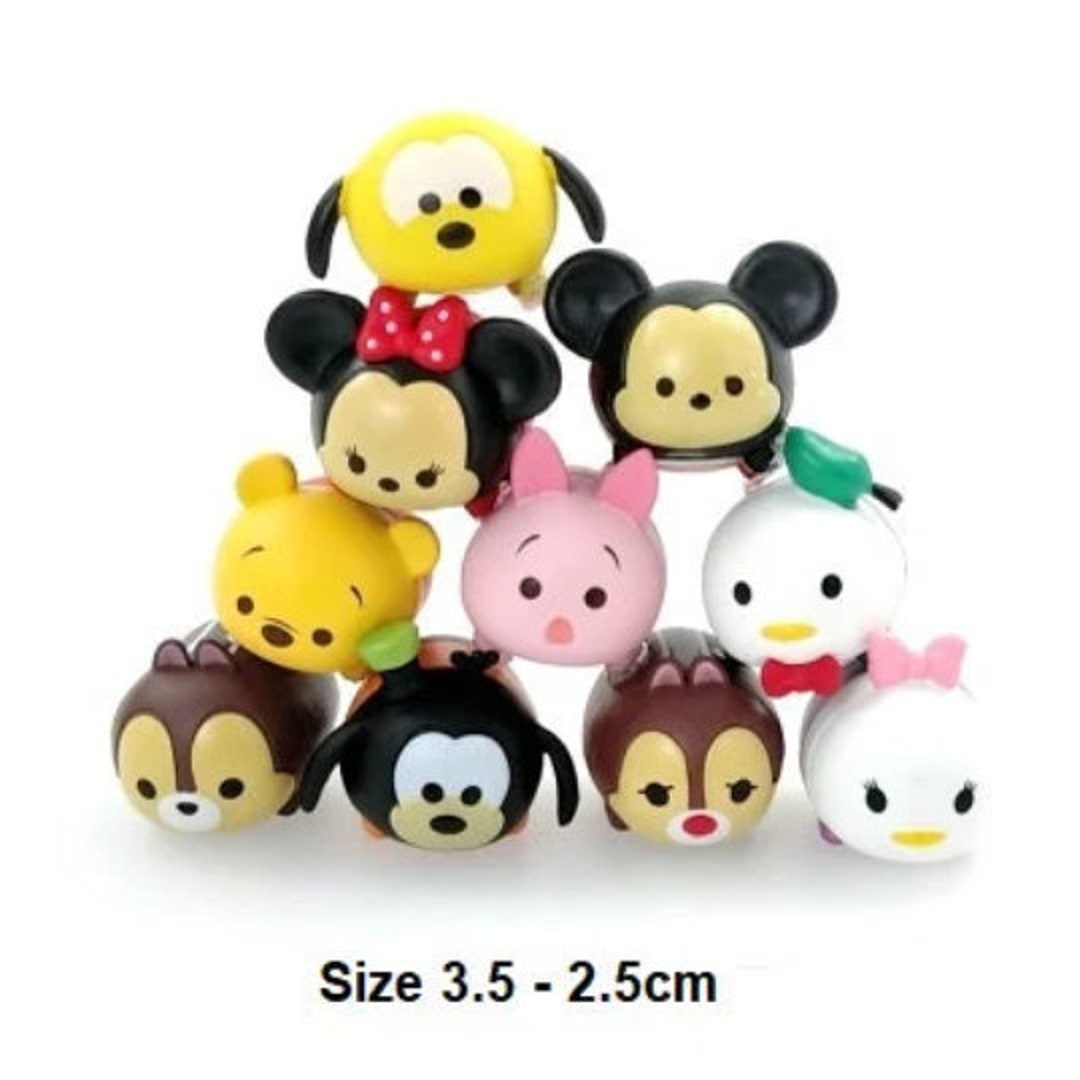 Tsum Tsum 10-piece Set Cake Topper Set - Etsy