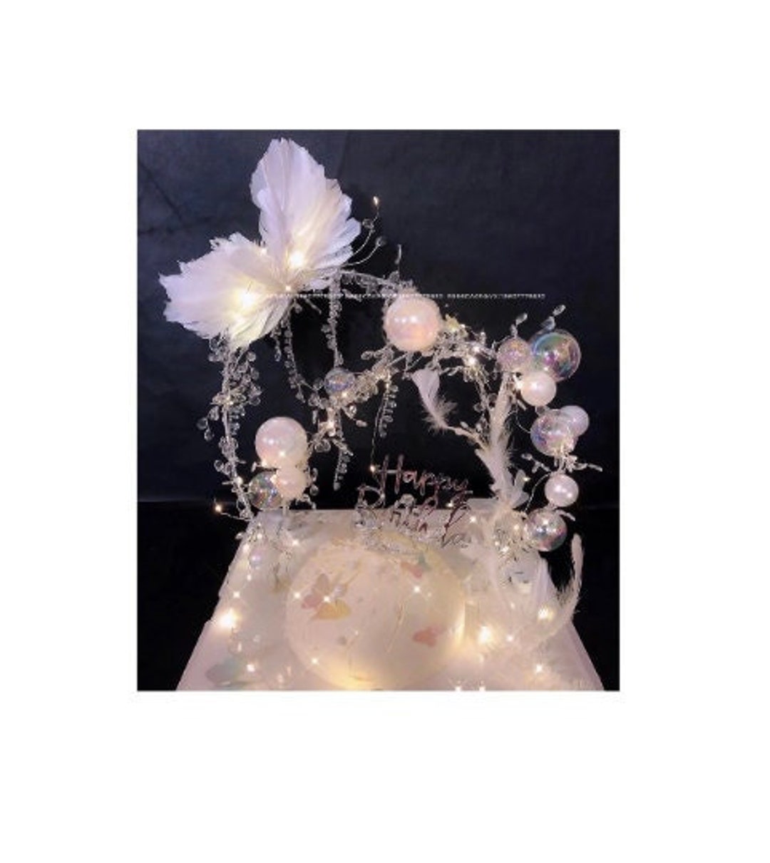 Light up Butterfly Crystal Cake Décor DIY Kit Set - Etsy