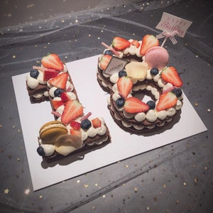 Transparent Clear Cake Dessert Box Clear PET Age Number Cake Box Folded ...