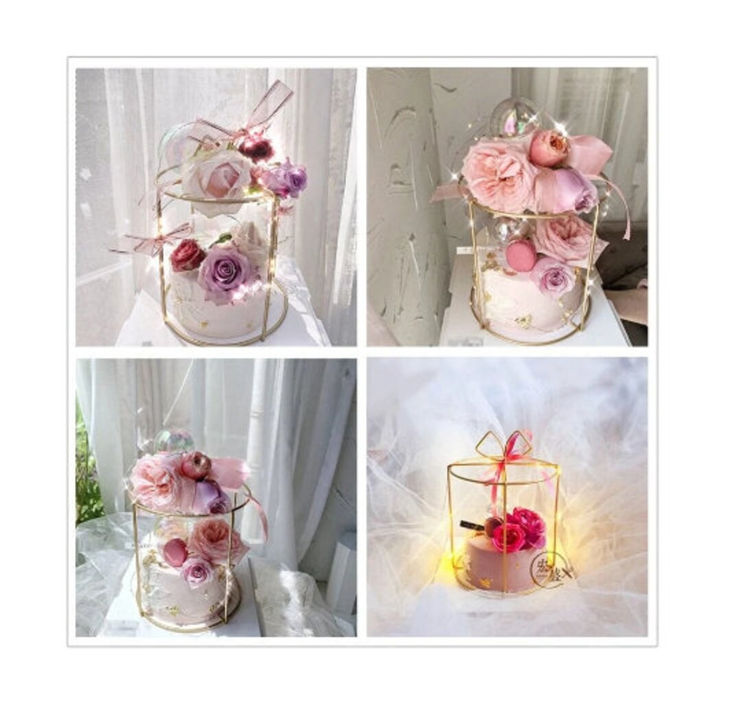 Metal Wrought Iron Gift Box Cake Stand - Etsy