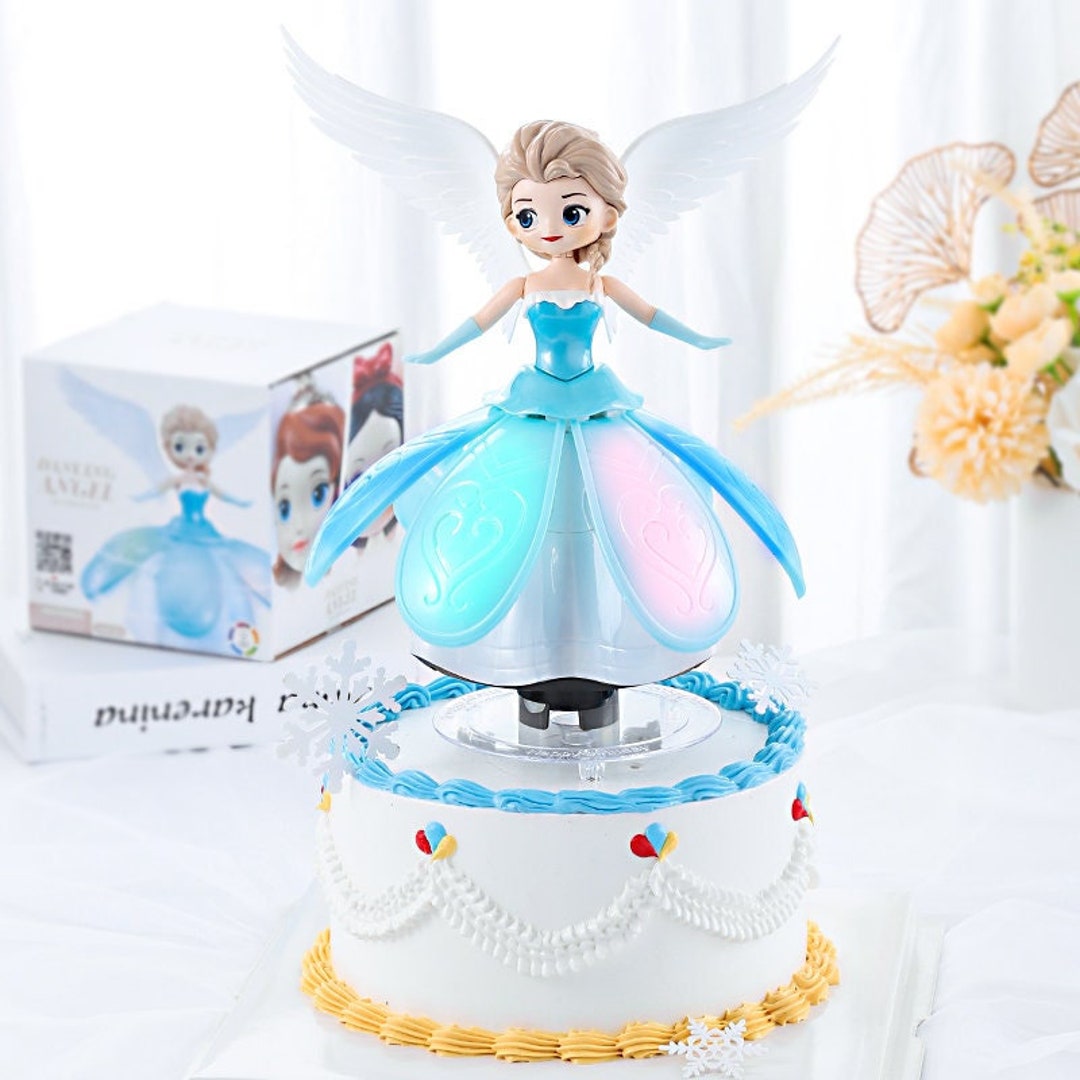 Rotating Princess With Music Cake Topper Set - Etsy