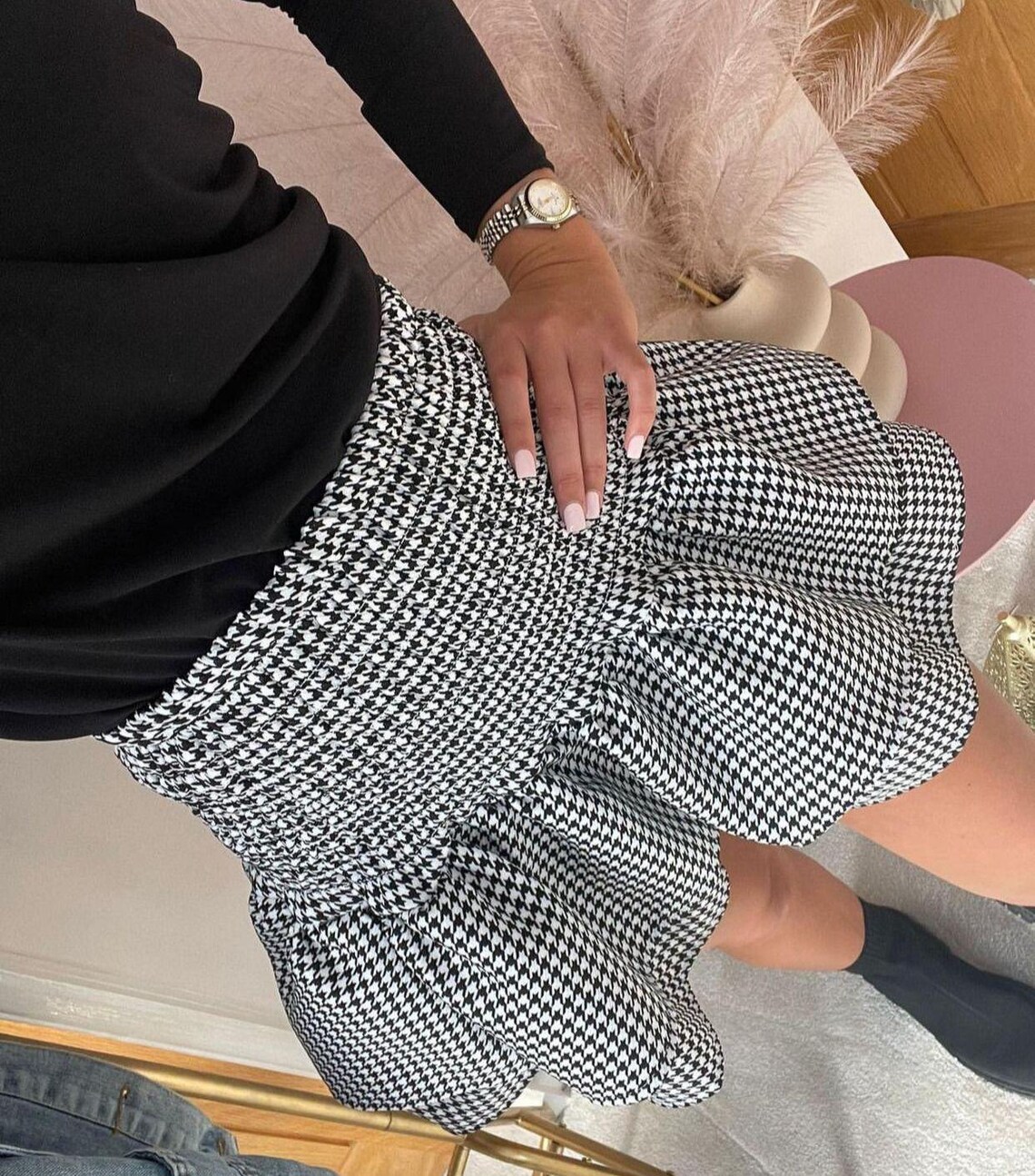 Ladies Frill Mini Rara Short Skirt Women Plain Gathering Dance Etsy Uk