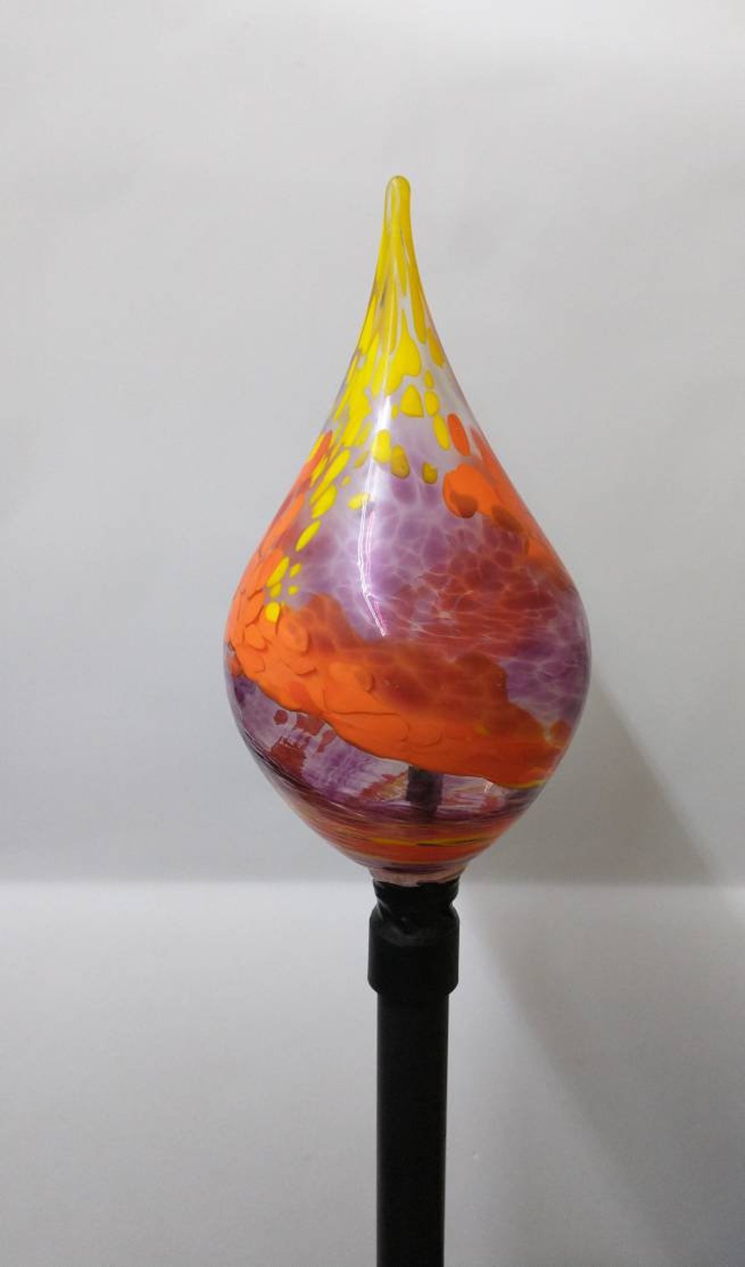 Flame Glass Solar Light Color Changing Solar Lights Outdoor Lights LED ...