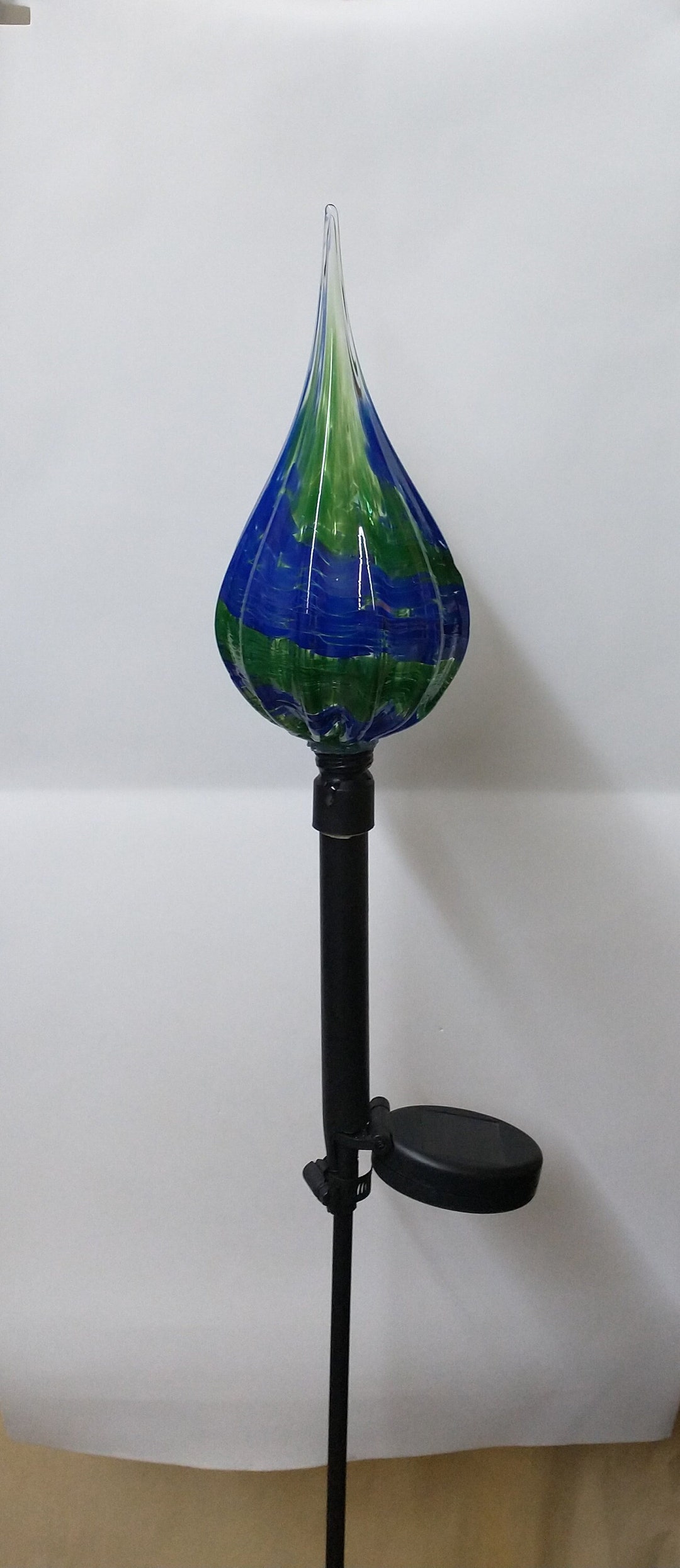 Flame Glass Solar Light Color Changing Solar Lights Outdoor Lights LED ...