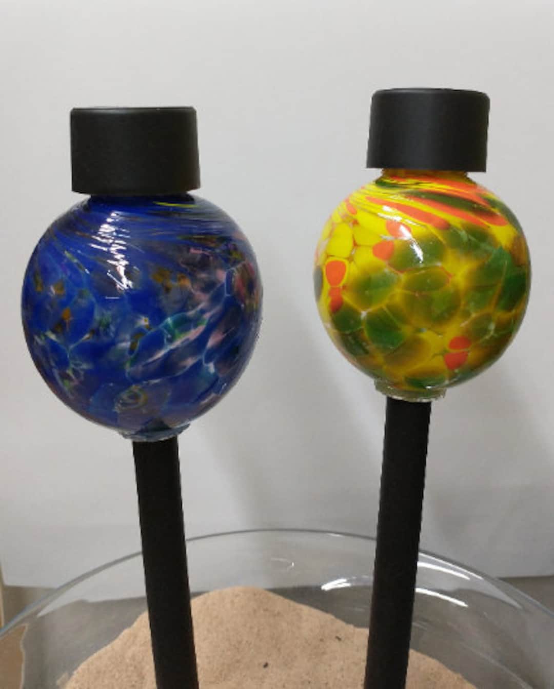 Glass Solar Light Two LED White Light Solar Light MIX and MATCH Hand ...