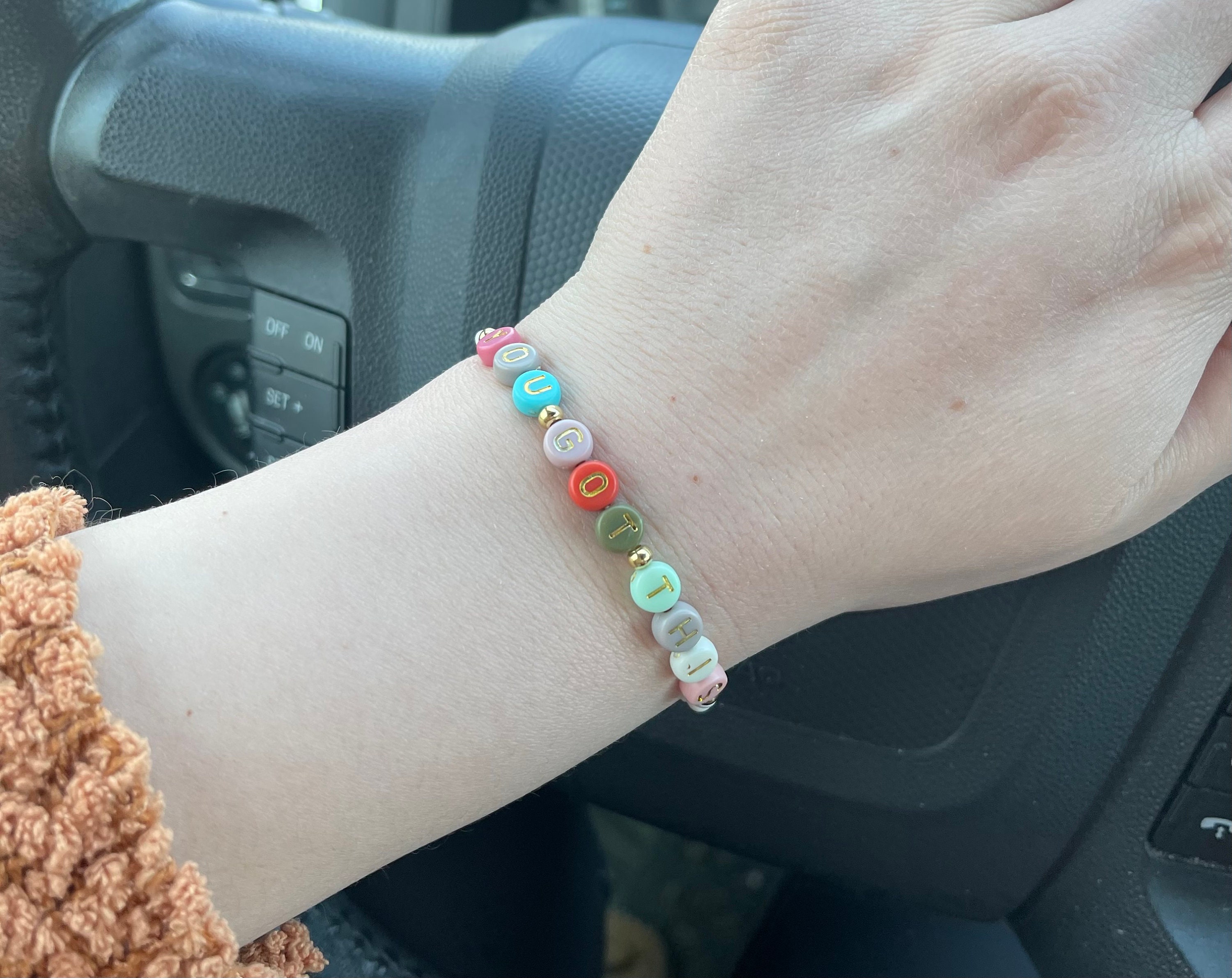 Positive Affirmation Beaded Bracelet - Etsy
