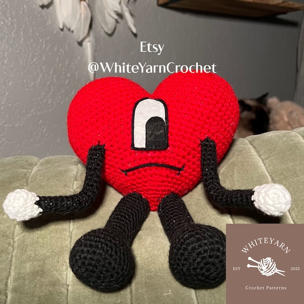 Bad Bunny Heart - Etsy