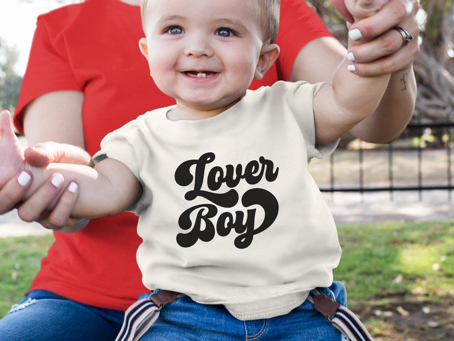 Lover Boy Retro Kids Shirt, Fancy Retro Script Style "lover Boy ...