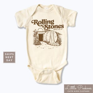 Rolled Back the Stone Christian Kids Shirt - Tomb is Empty Since AD 33 ...