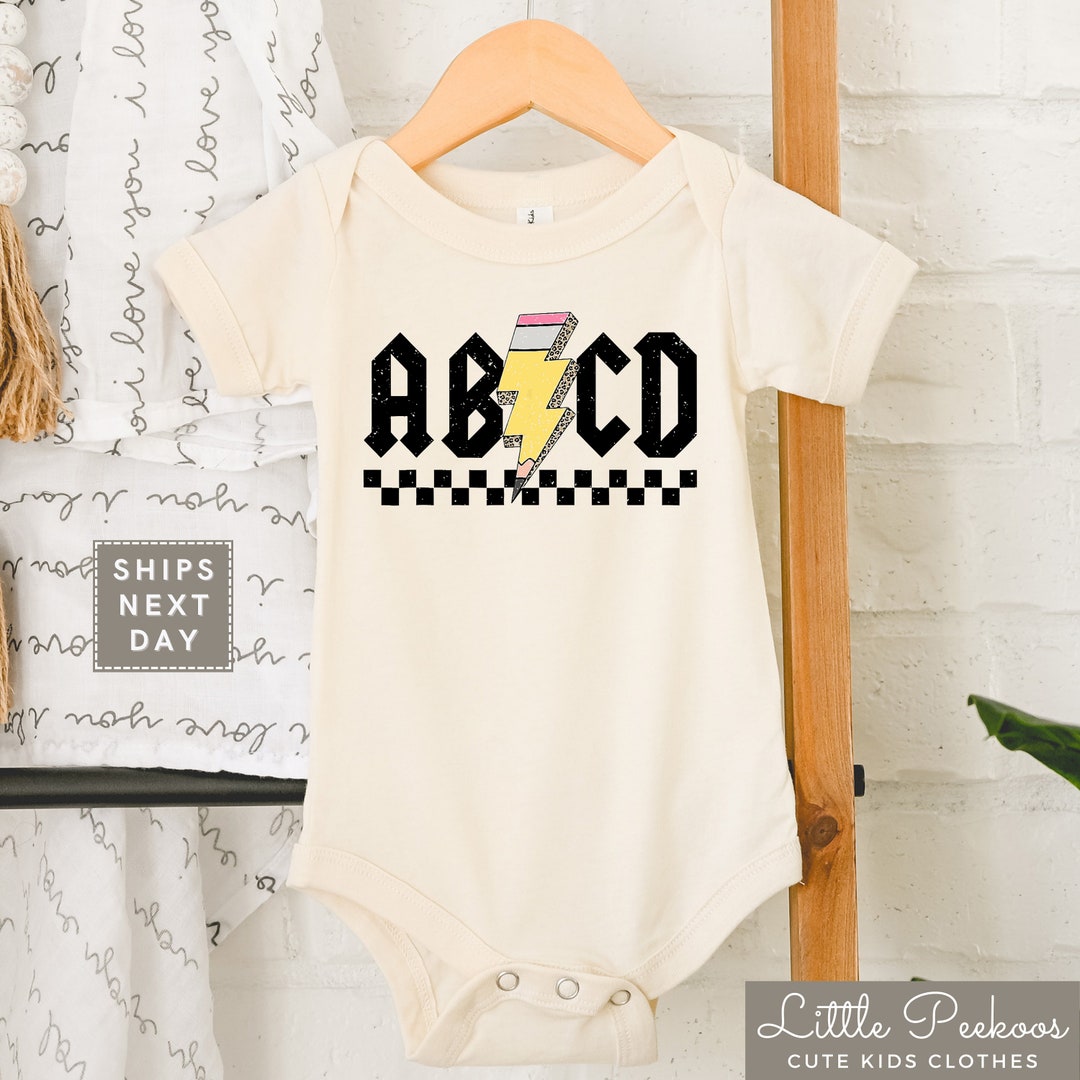 ABCD Back to School Baby Onesie® - Girls First Day of School Tee ...