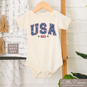 USA Varsity Toddler Shirt - Patriotic Minimalist Kids Tee - USA EST ...