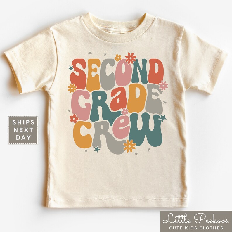 Back to School 2nd Grade Kids Shirt - Retro Back to School Shirt ...