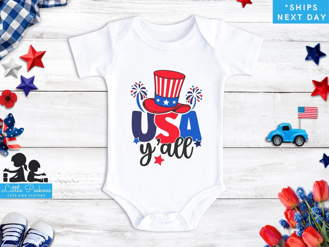 USA Y'all Independence Day Onesie® Unisex 4th of July - Etsy