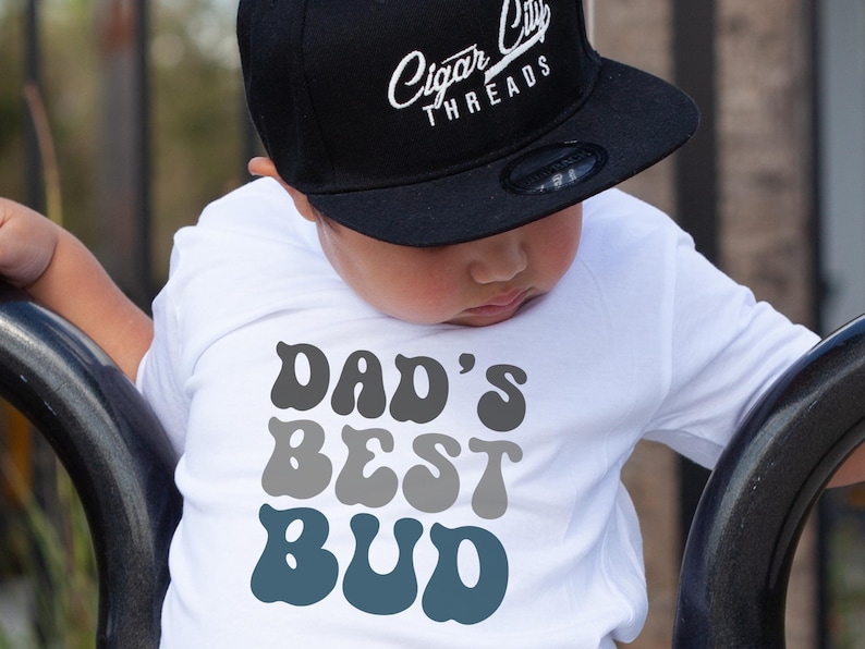 Dad's Best Bud Baby Onesie®, Retro Father's Day Kids Shirt, Boy's ...